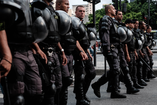 Brazil police clear anti-government protesters from central Sao Paulo ...