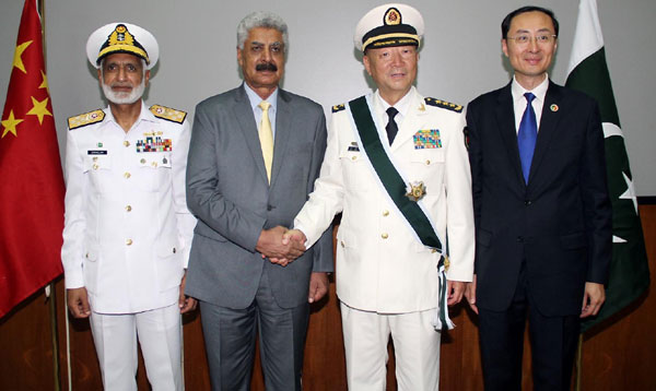 Chinese Admiral Wu Shengli holds Pakistan's highest military award ...