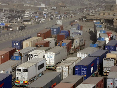 Shipping containers stuck in Karachi on Afghan-Pakistan trade dispute ...