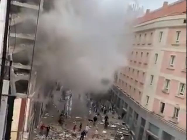 Building collapses in central Madrid explosion, several injured - World ...