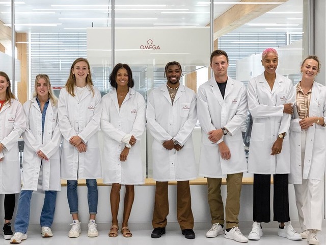 Omega welcomes star athletes to its watch-making HQ - Sports - Business ...