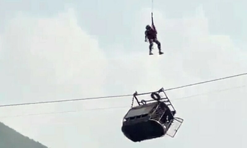 Cable car ordeal ends with all on board, mostly children, rescued ...