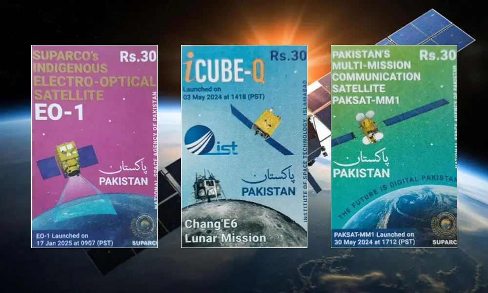 Commemorative postage stamps issued on Suparco Day to honour Pakistan’s ...