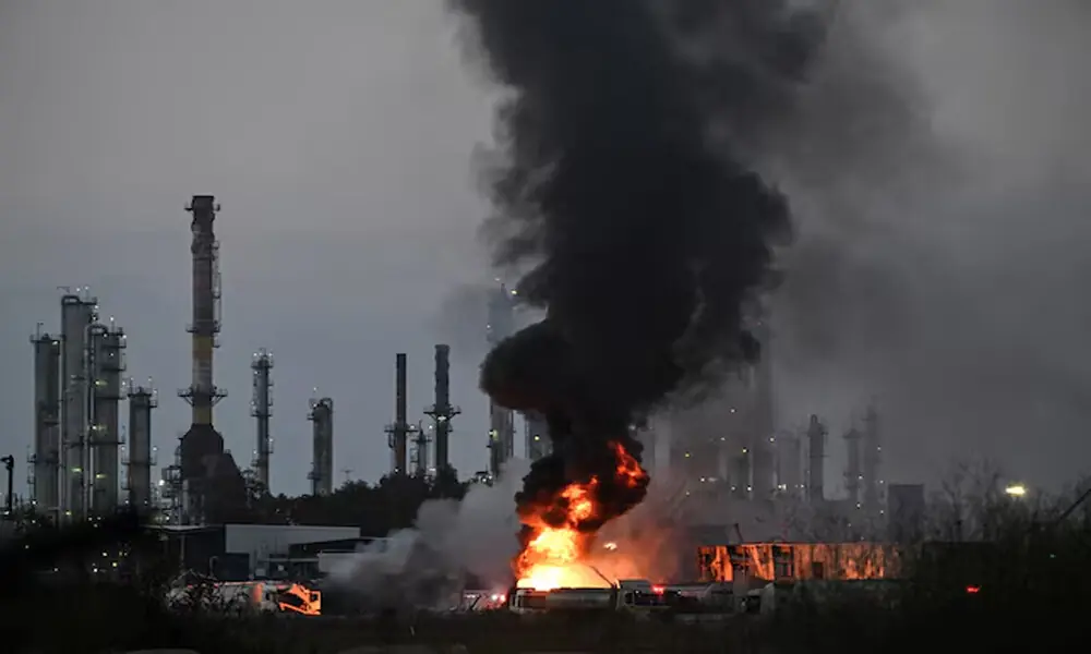 Iran says targeted Haifa oil refinery after Tehran oil depot hit ...