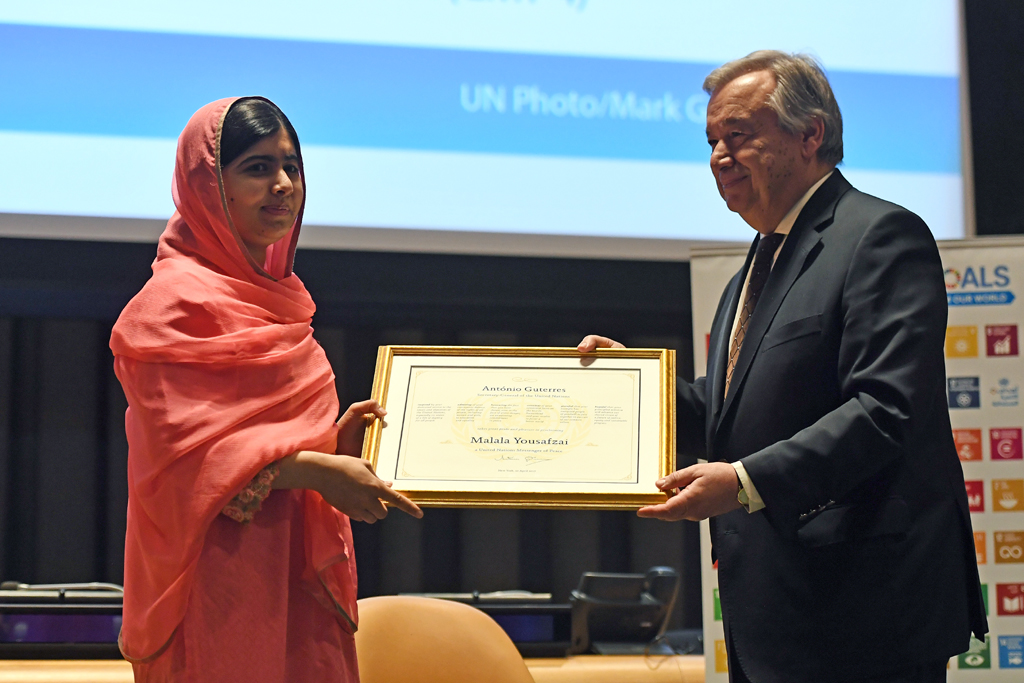 Malala receives highest UN honor to promote girls education - Business ...