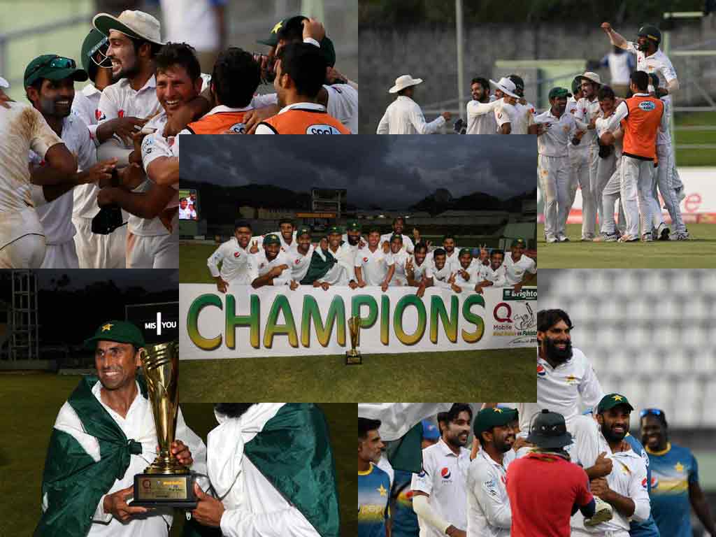 WATCH! Pakistan celebrate historic win - Sports - Business Recorder