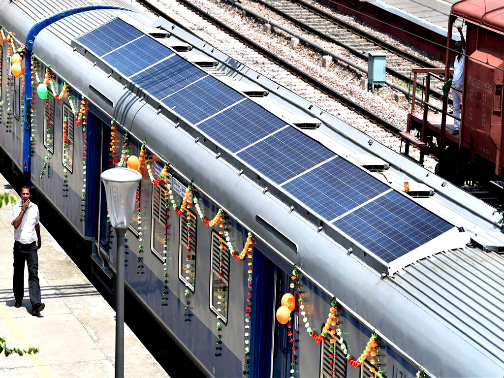 India launches world’s first solar-powered train - Technology ...