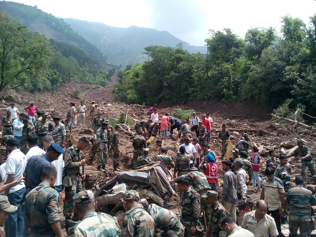 Six die in mudslide, plane stuck as heavy rain lashes parts of India ...