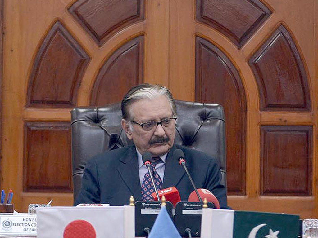 ECP chief visits three polling stations, expresses satisfaction over ...