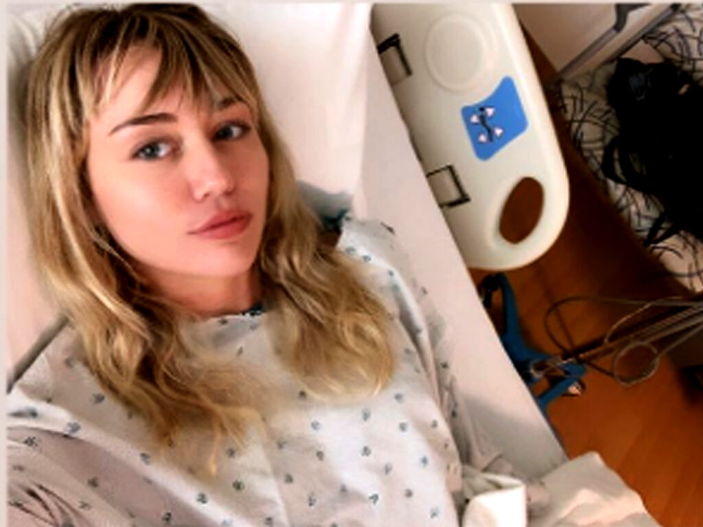Miley Cyrus shares pictures from hospital bed as she tries to ‘heal ...